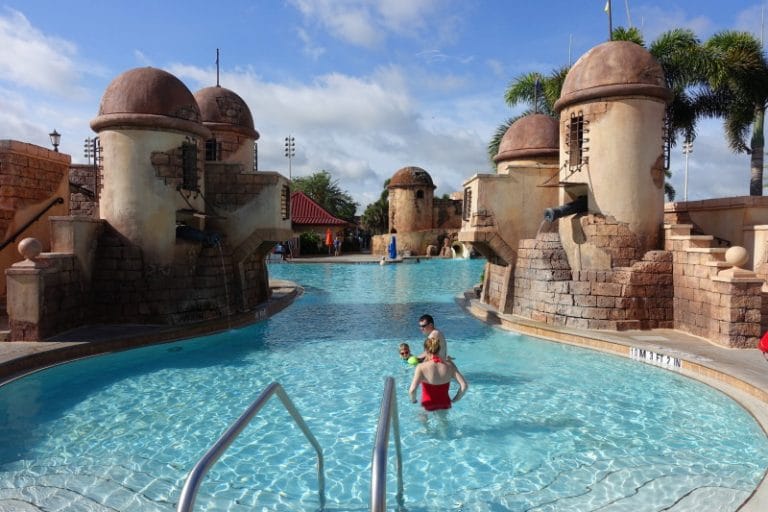 Review: The Fuentes del Morro Pool at Disney's Caribbean Beach Resort ...