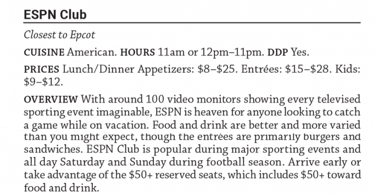 Dining at Disney's BoardWalk Inn