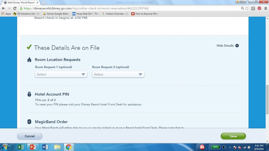 New Disney World Online Check-in Forms Allow You to Request “Connecting ...