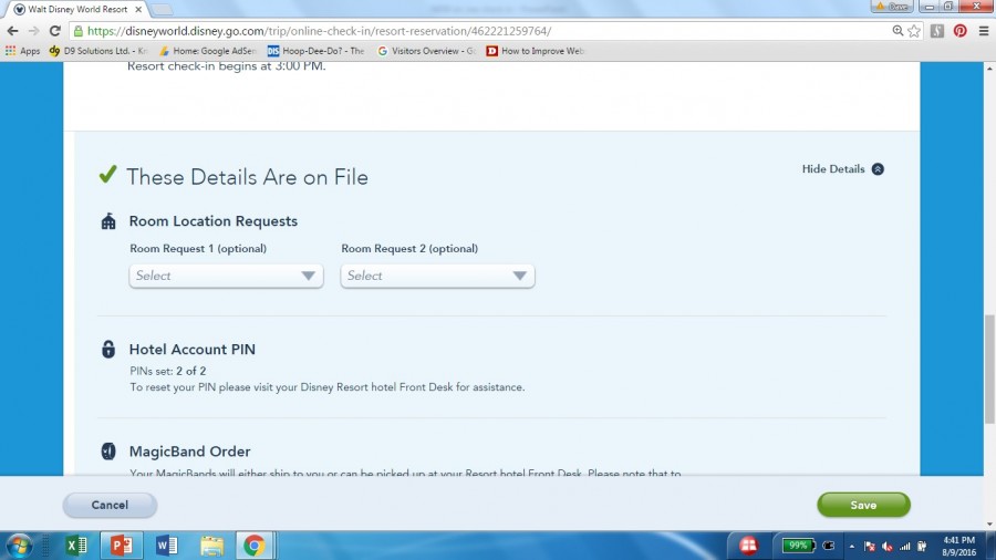New Disney World Online Check-in Forms Allow You to Request “Connecting ...
