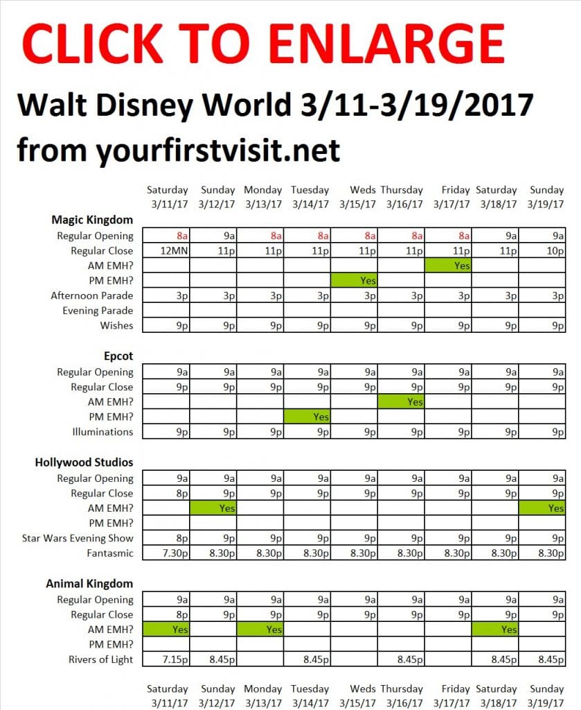 Next Week (March 11 Through March 19, 2017) at Walt Disney World ...