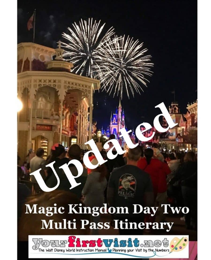 Magic Kingdom Day 2 Disney World Updated Multi Pass Itinerary ...