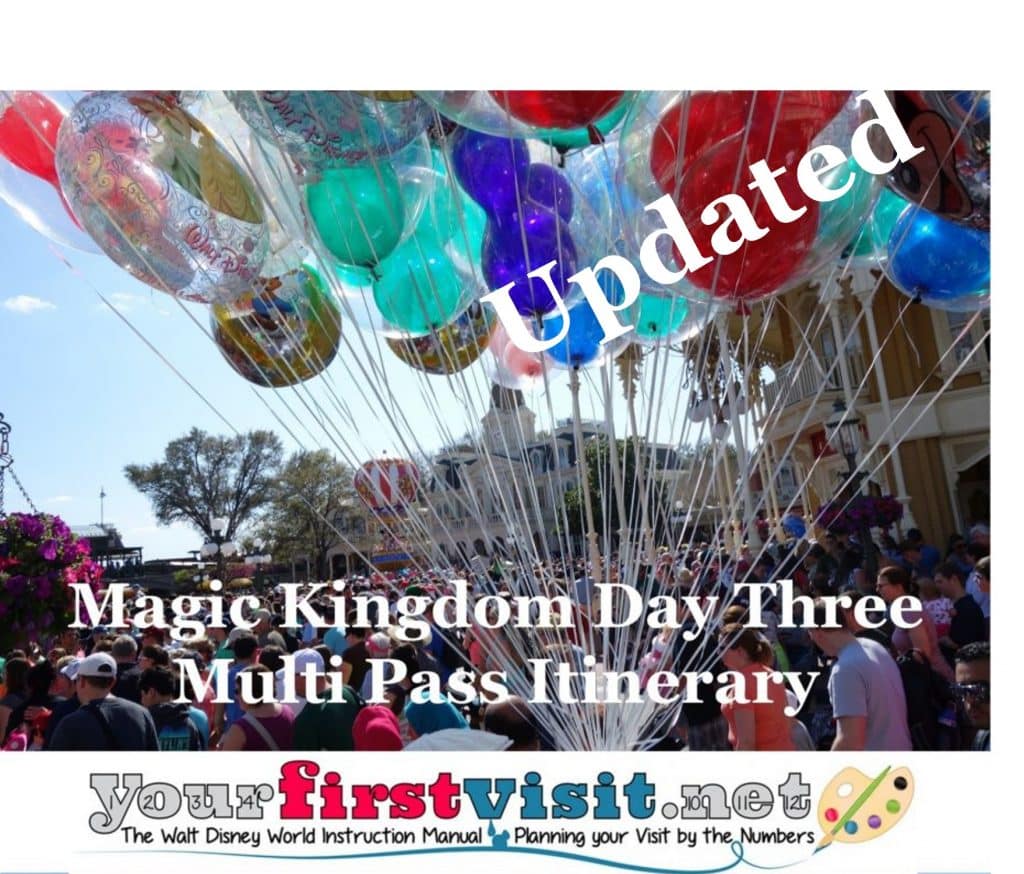 Magic Kingdom Day 3 Disney World Multi Pass Itinerary with Test Track ...