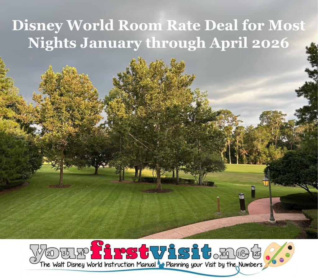 New Disney World Room Rate Deal for January-April 2026 - yourfirstvisit.net